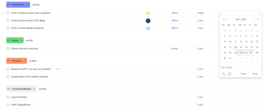 Getting Things Done - ConectoHub